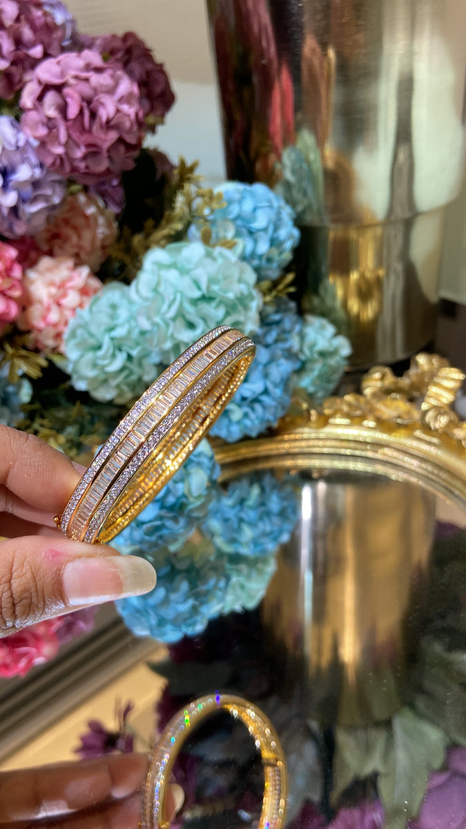 Openable Baguette bangle - Single Piece – Belleza Jewels